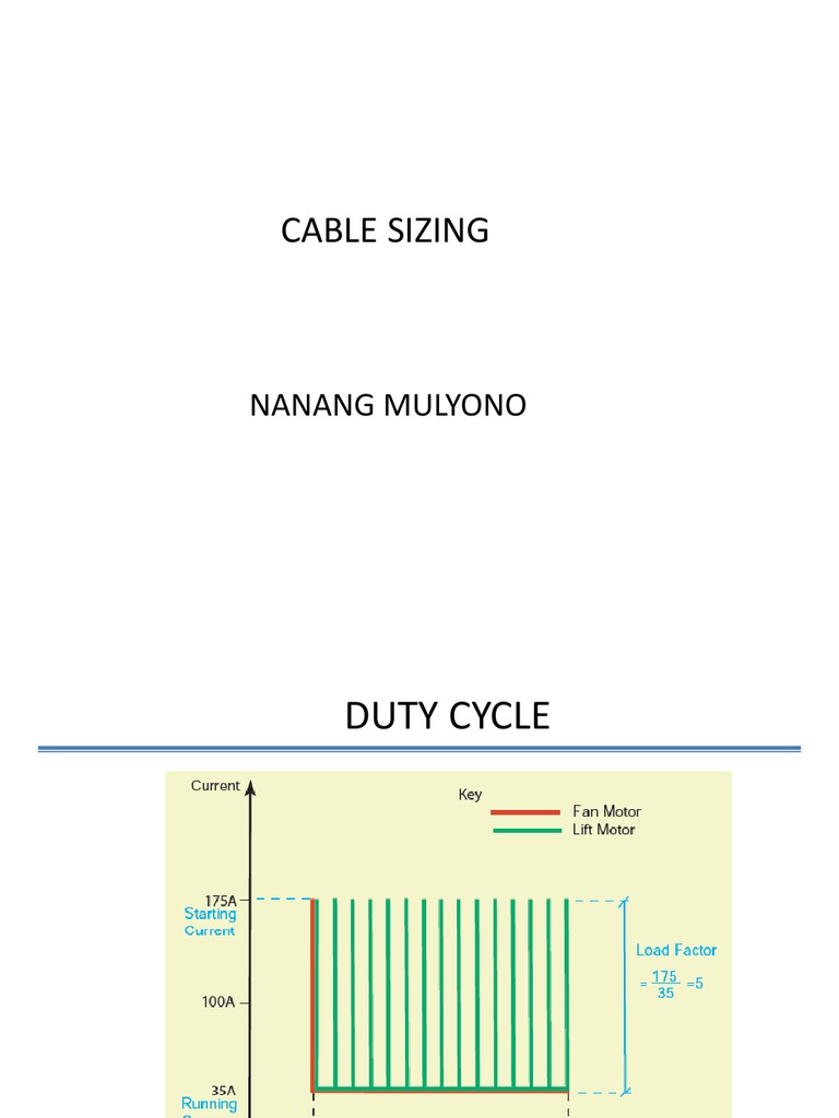 Cable Sizing | PDF