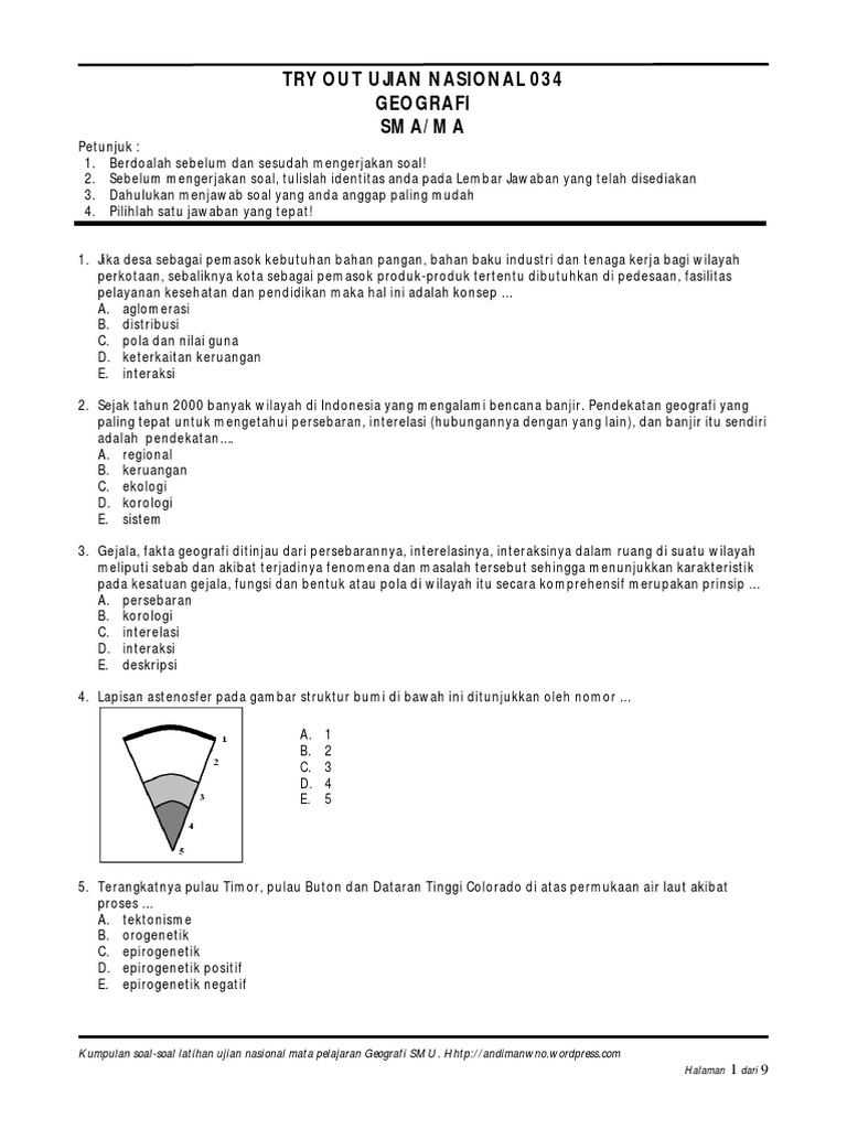 Adoc - Pub 4 Lapisan Astenosfer Pada Gambar Struktur Bumi Di | PDF