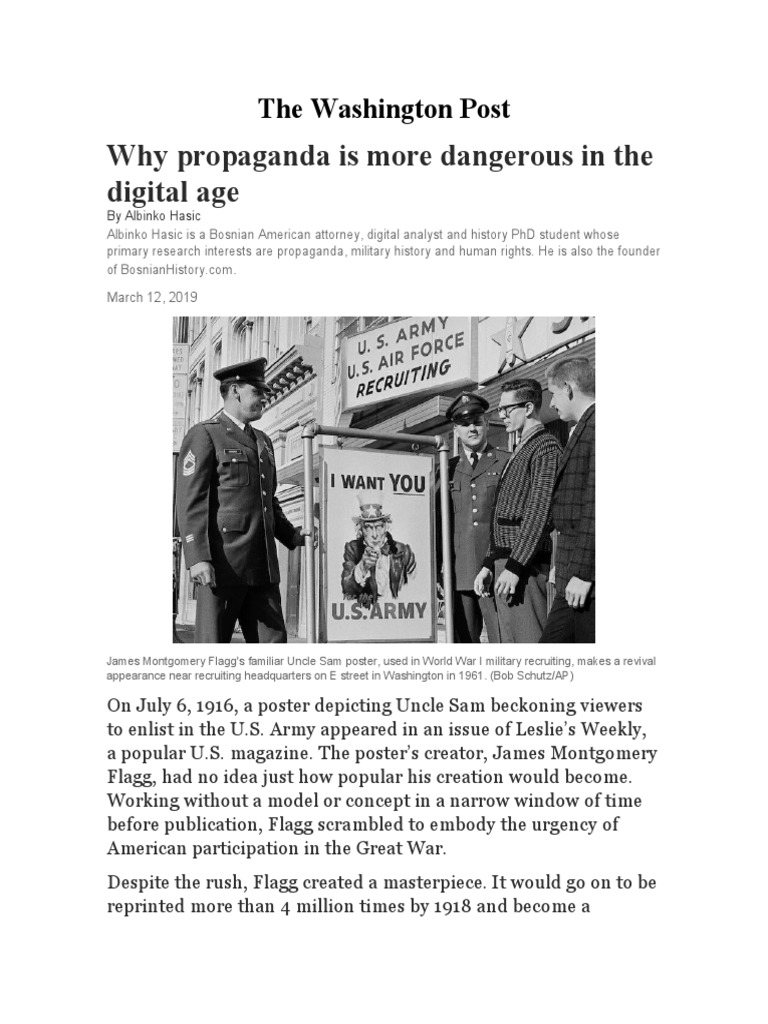 The Dangers of Digital Propaganda | PDF | Propaganda | Poster