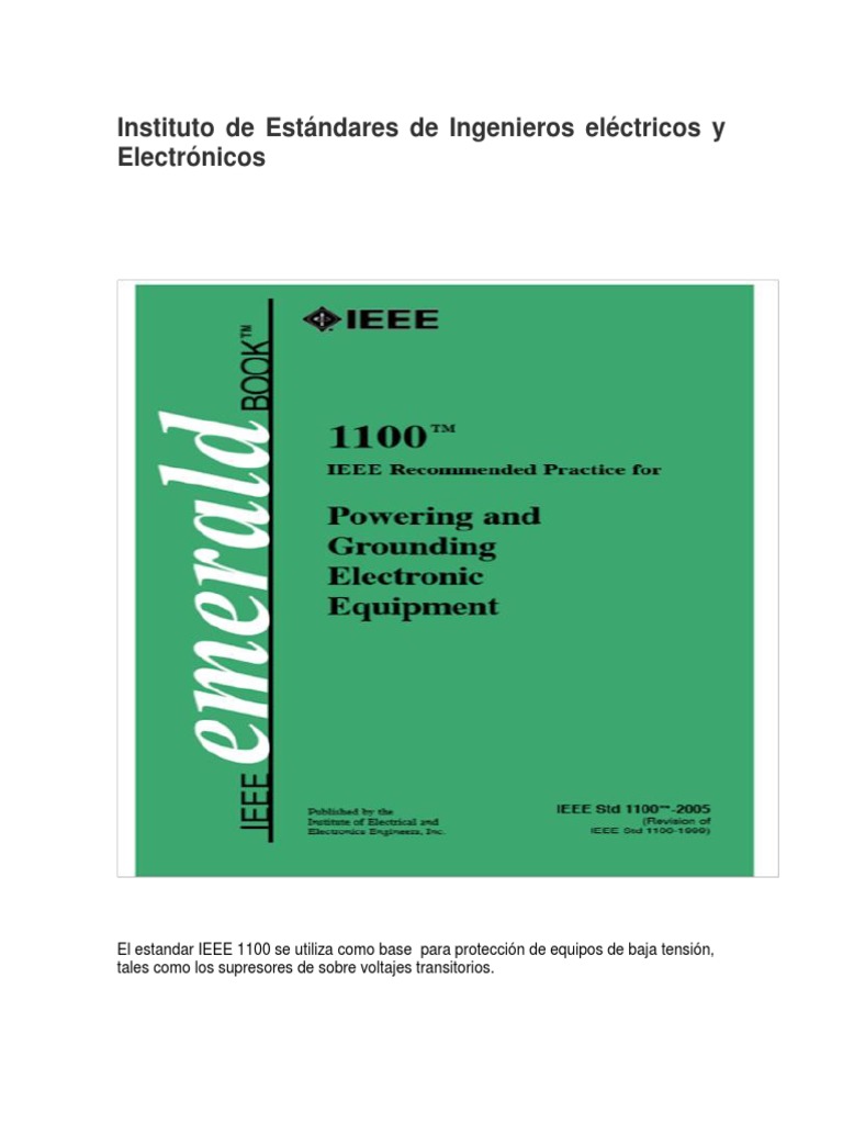 Estructura IEEE 1100 | PDF