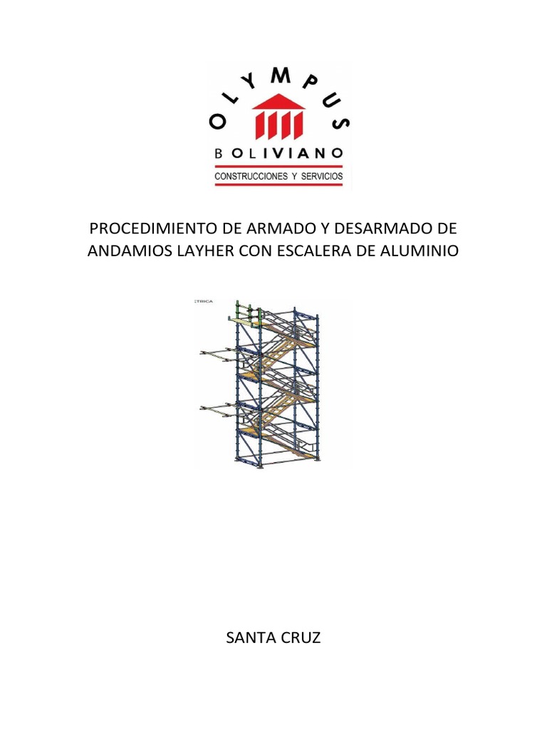 Procedimiento de Armado y Desarmado de Andamios Layer | PDF | Andamio