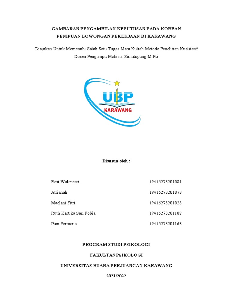 New Revisi Terbaru Mini Riset Bab 1 | PDF