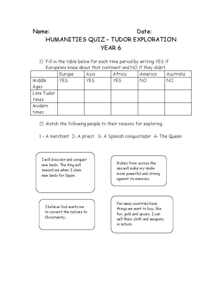 Tudors_Exploration_Assessment | PDF | Francis Drake | Water Transport