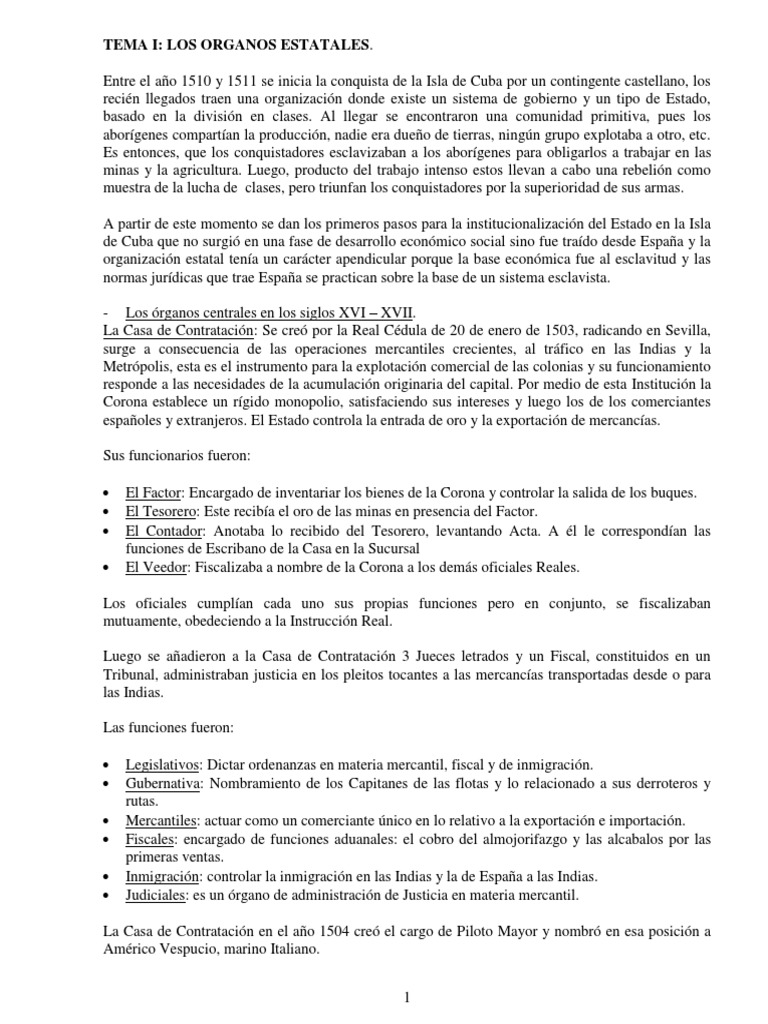 Historia General Del Estado y El Derecho en Cuba | PDF | Cuba | Esclavitud
