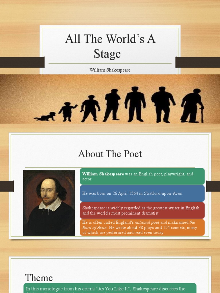 Shakespeare's "All the World's a Stage" | PDF | William Shakespeare