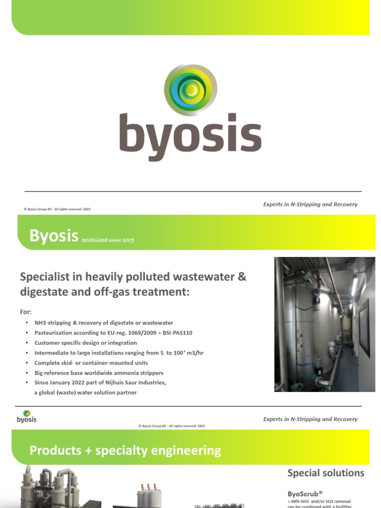Byosis General Presentation | PDF | Anaerobic Digestion | Sewage Treatment
