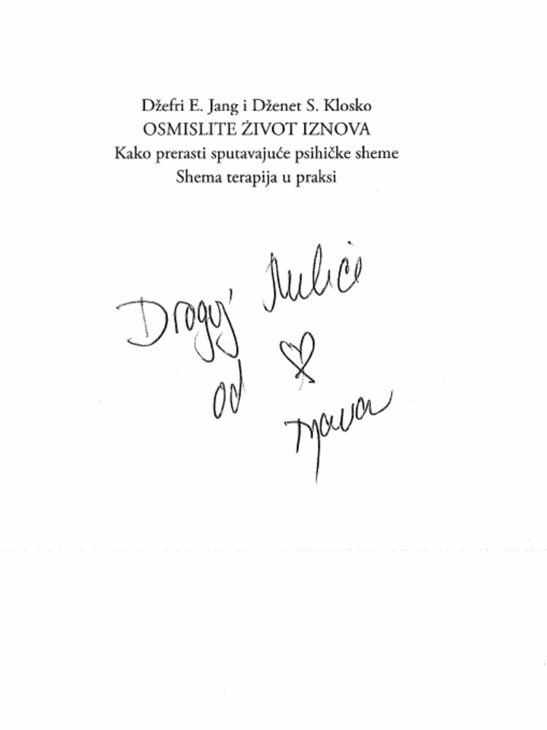 Osmislite Zivot Iznova, Dzefri - Jang | PDF