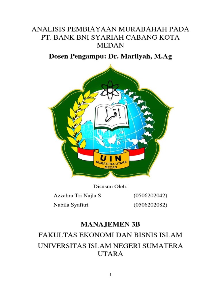 Analisis Akad Jual Beli Pada Bank Syariah Di Kota Medan | PDF Analisis Akad Jual Beli Pada Bank Syariah Di Kota Medan | PDF