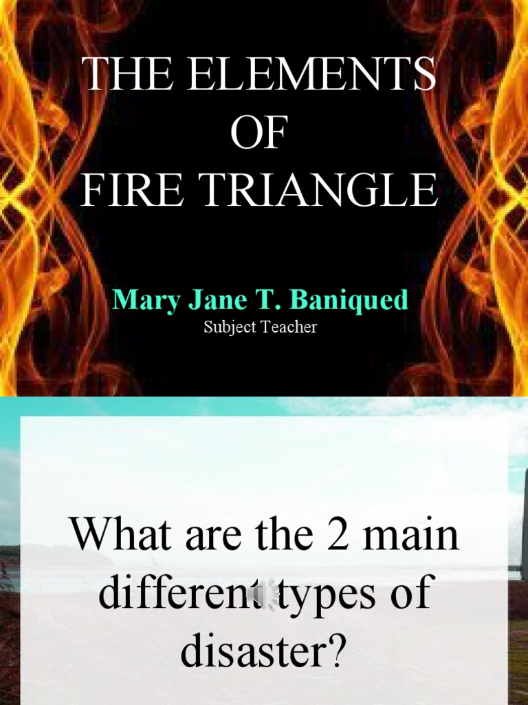 Cot 2 Fire Triangle | PDF