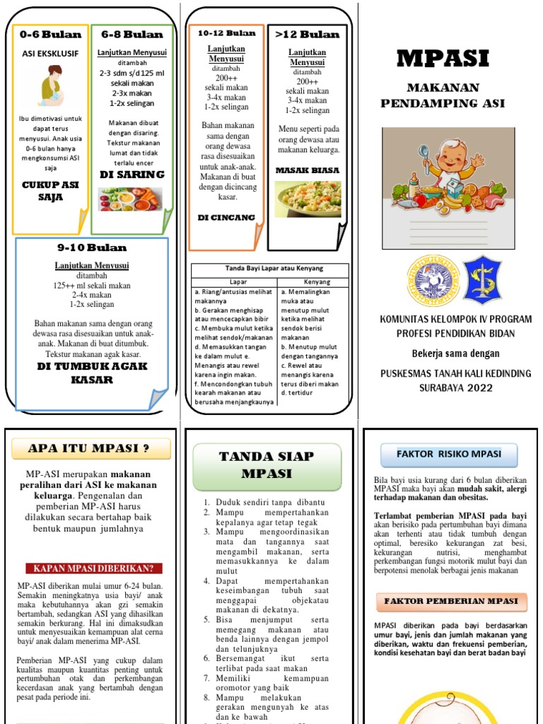 Leaflet Penyuluan Mpasi | PDF