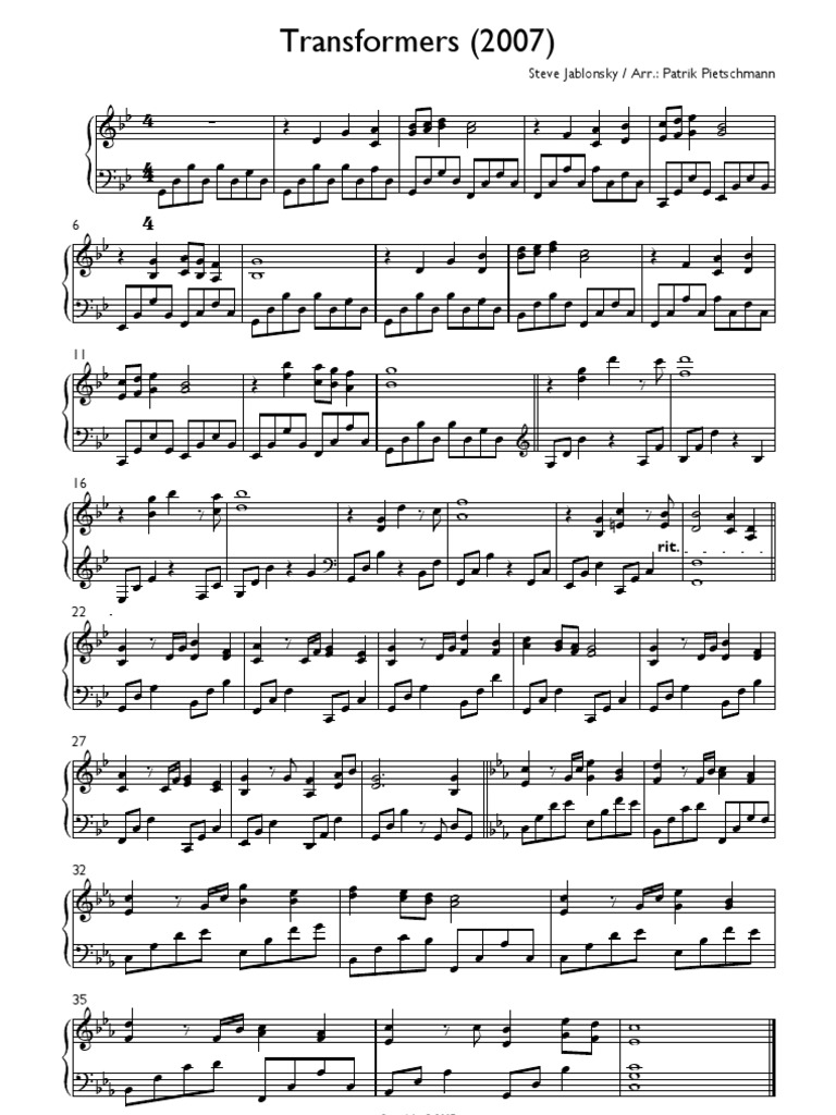 Transformers Theme | PDF