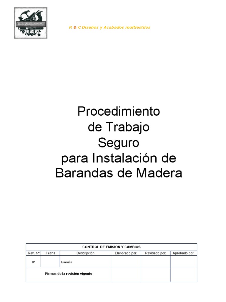PETS Inst. Barandas de Madera | PDF
