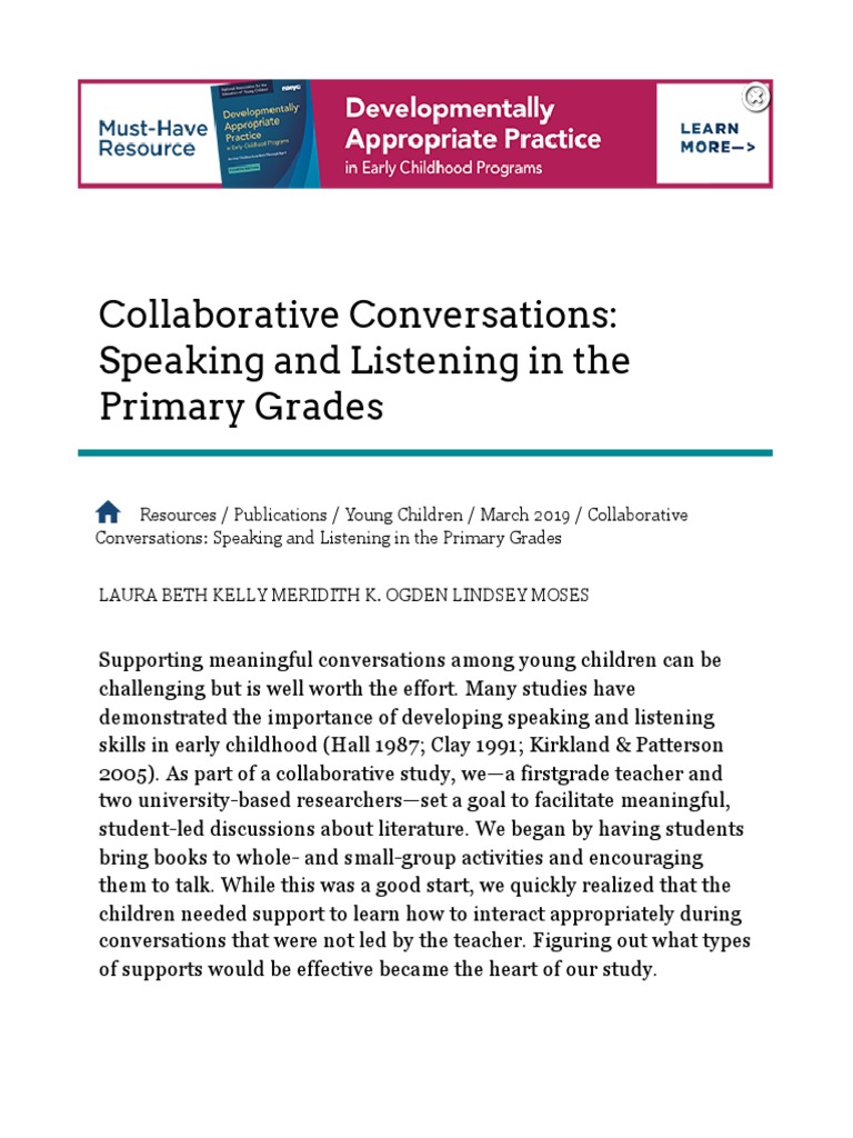 Strategies for Classroom Conversations | PDF | Reading Comprehension ...