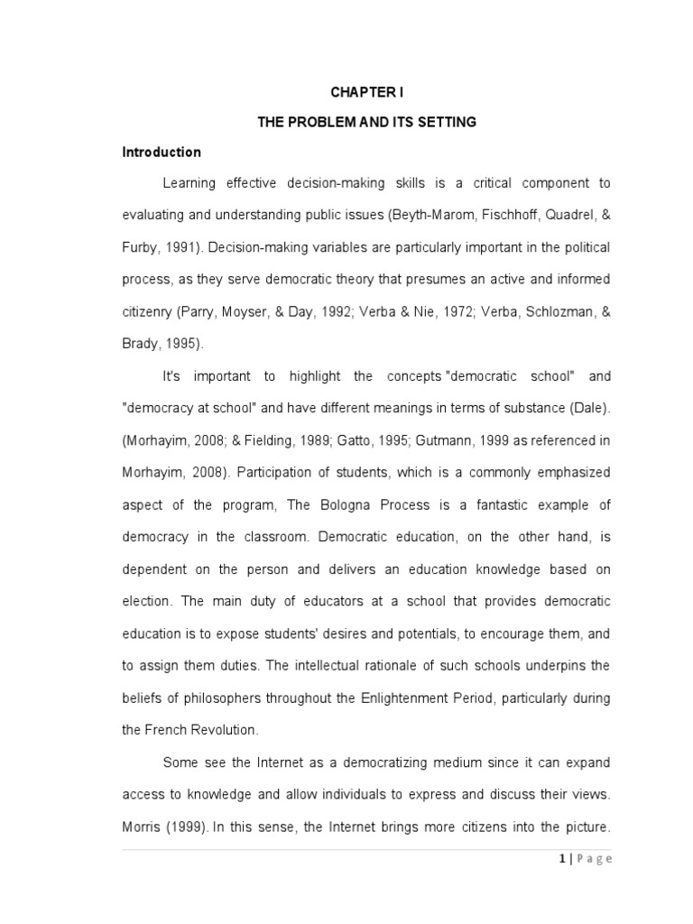 The Problem and Its Setting | PDF | Survey Methodology | Voting