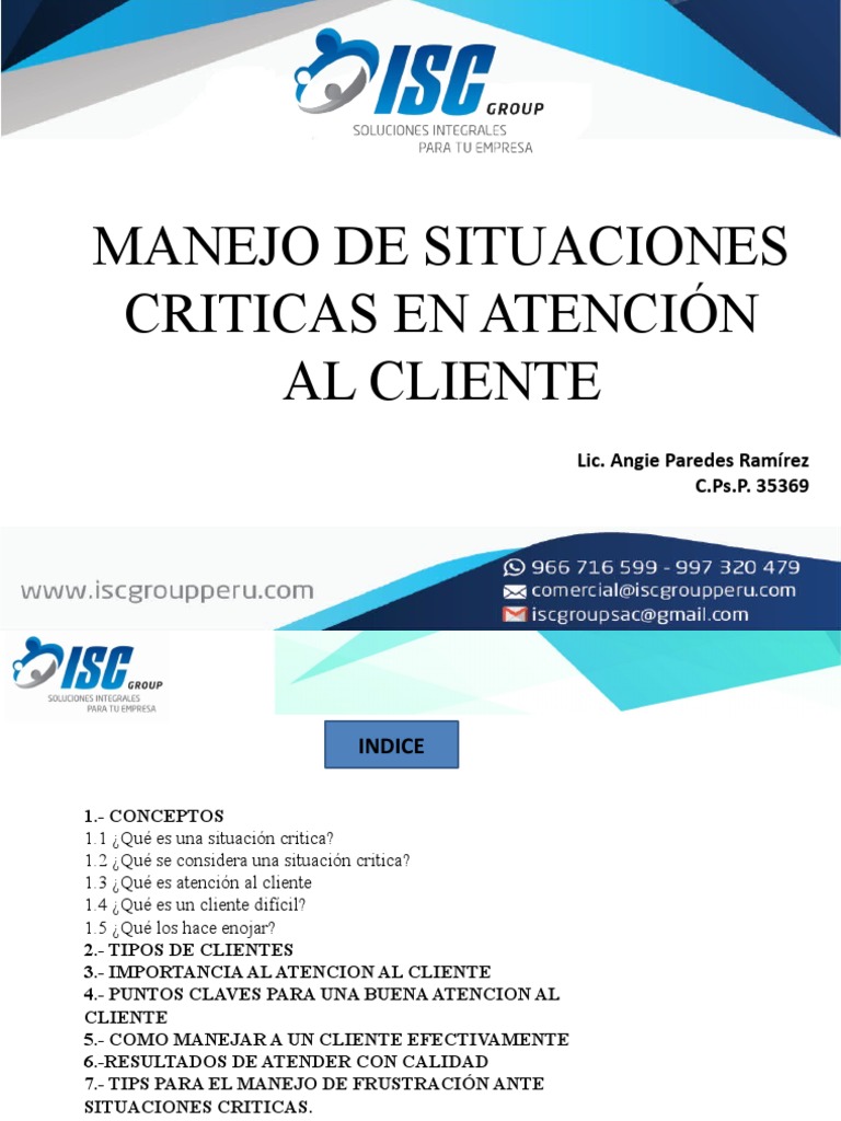 Manejo de Situacion Criticas y Atencion Al Cliente | PDF | Marca | Cliente