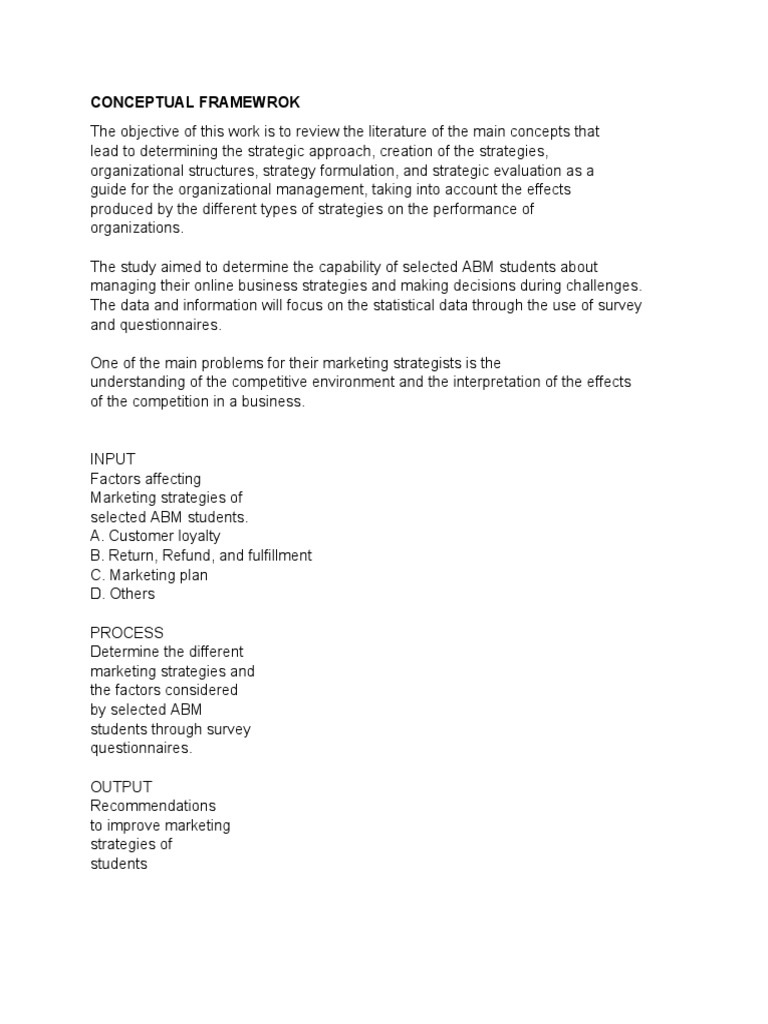 Conceptual Framewrok | PDF