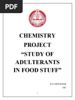 Investigatory Project On Food Adulteration - Class 12 Chemistry | PDF ...
