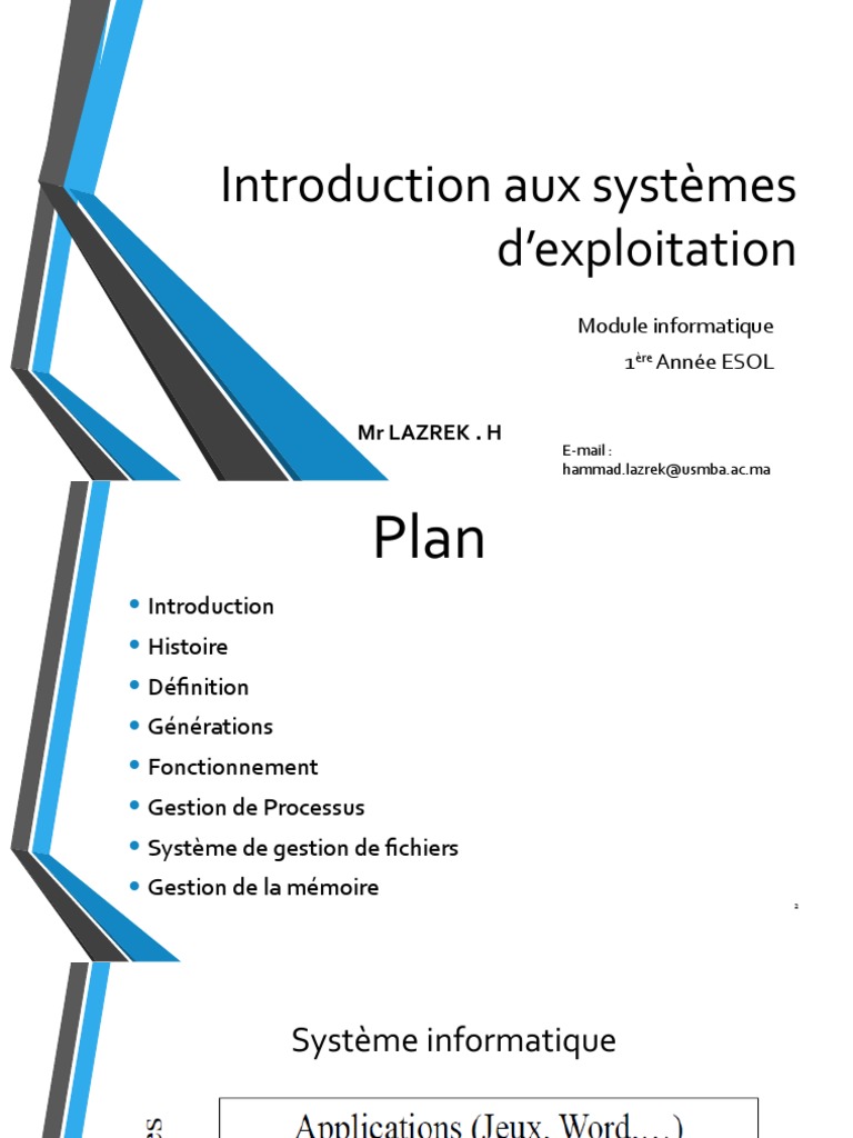 Introduction Aux Systèmes d'exploitation | PDF | Système d'exploitation | Machine virtuelle