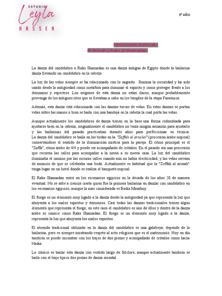 Raks Al Shamadan | PDF | Bailes