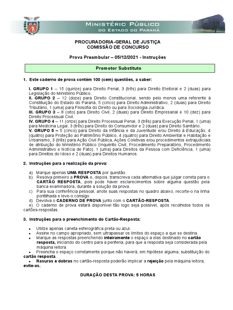Prova Preambular 2021 | PDF | Homicídio | Crime e violência