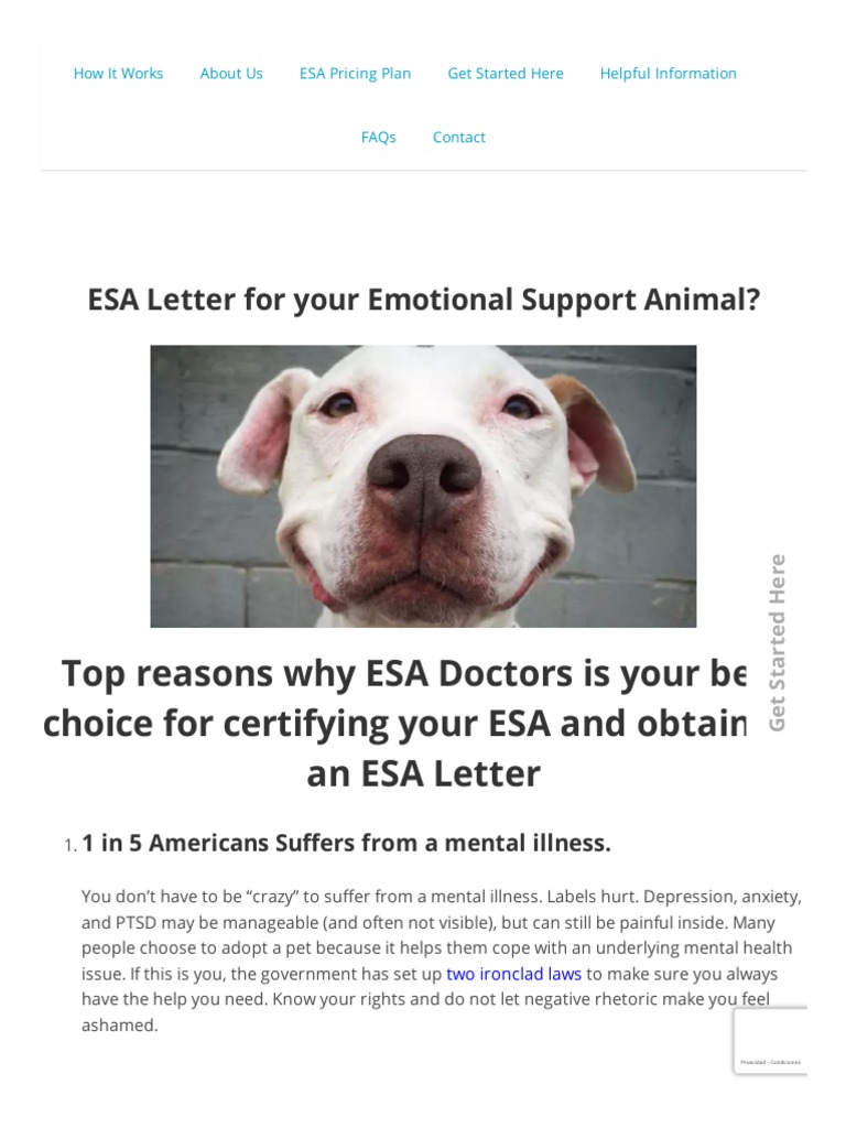Legitimate ESA Letter - ESA Doctors | PDF | Health Sciences