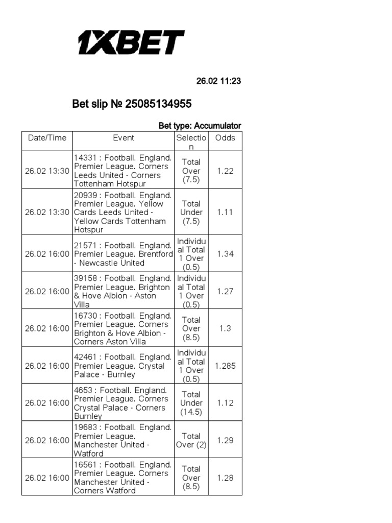 Bet Slip 25085134955 | PDF | Premier League | La Liga