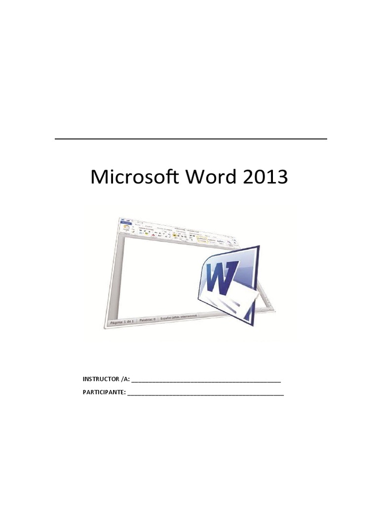 Manual de Word | PDF | Ventana (informática) | Microsoft Word
