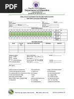 Oral Health Examination Record For Teachers and Non-Teaching Personnel ...