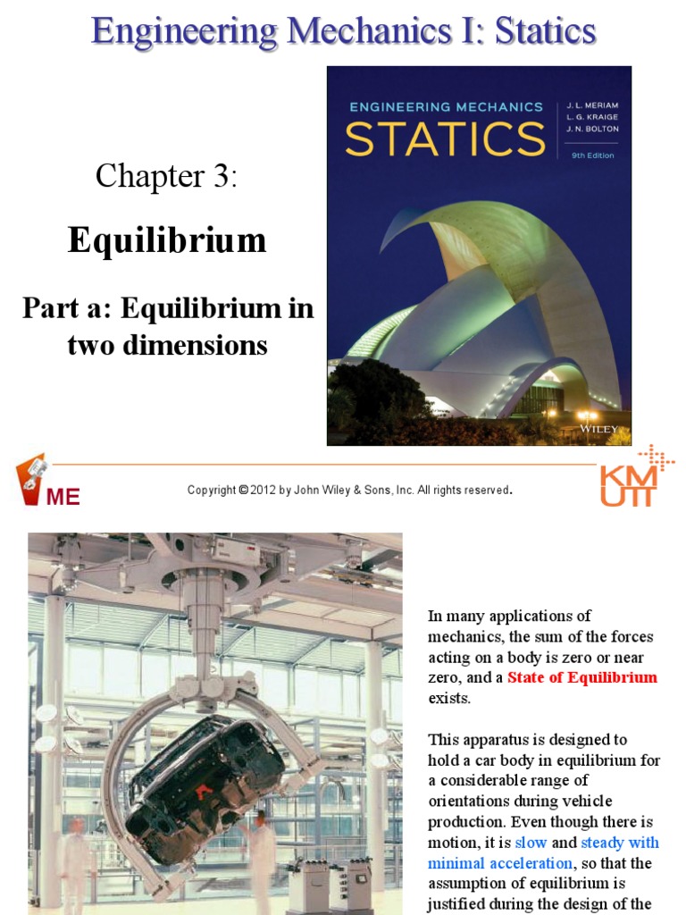 Equilibrium: Part A: Equilibrium in Two Dimensions | PDF | Force | Euclidean Vector
