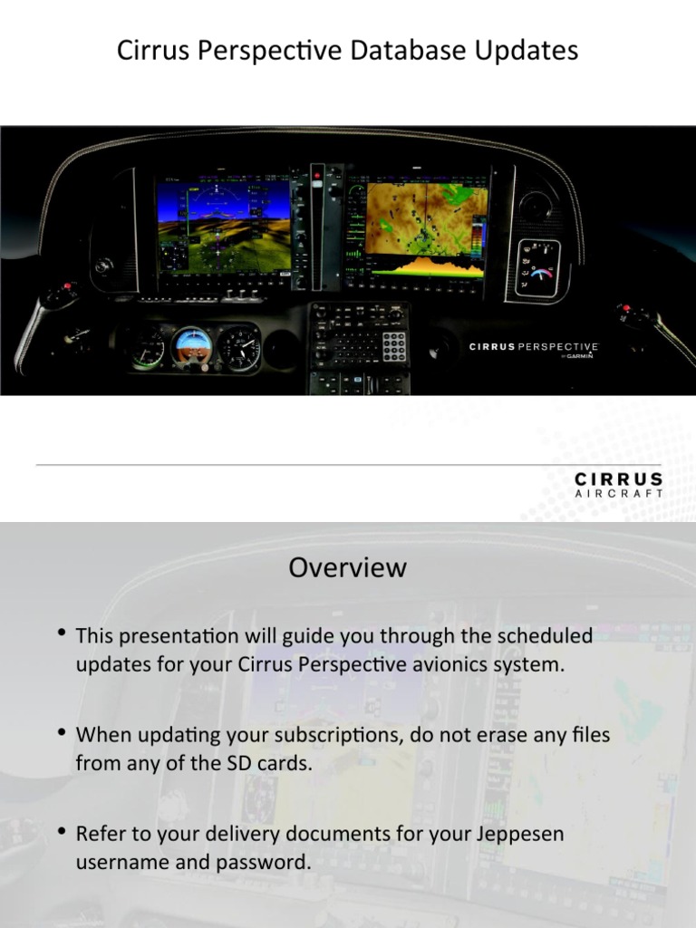 Cirrus Avionics Update Guide | PDF | Databases | Computing