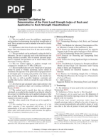 ASTM D4435 Pull Out Test Rock Bolt | PDF | Structural Load | Screw