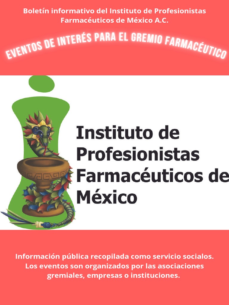 Boletín iPFM Invitaciones | PDF | Farmacéutico | Terapia