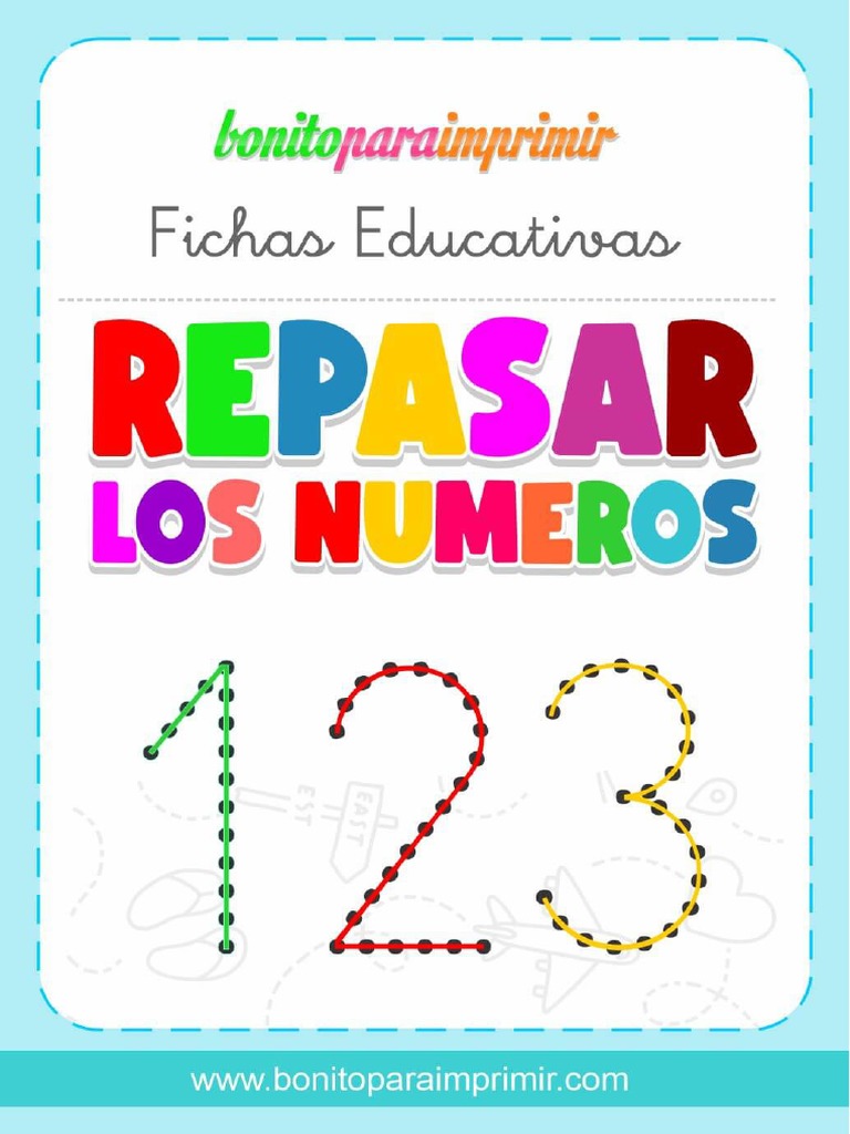 Repasar Numeros - Cuadernillo | PDF