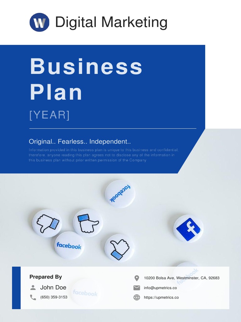 Digital Marketing Agency Business Plan Example | PDF | Digital ...