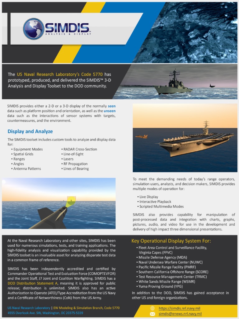 SIMDIS Brochure | PDF