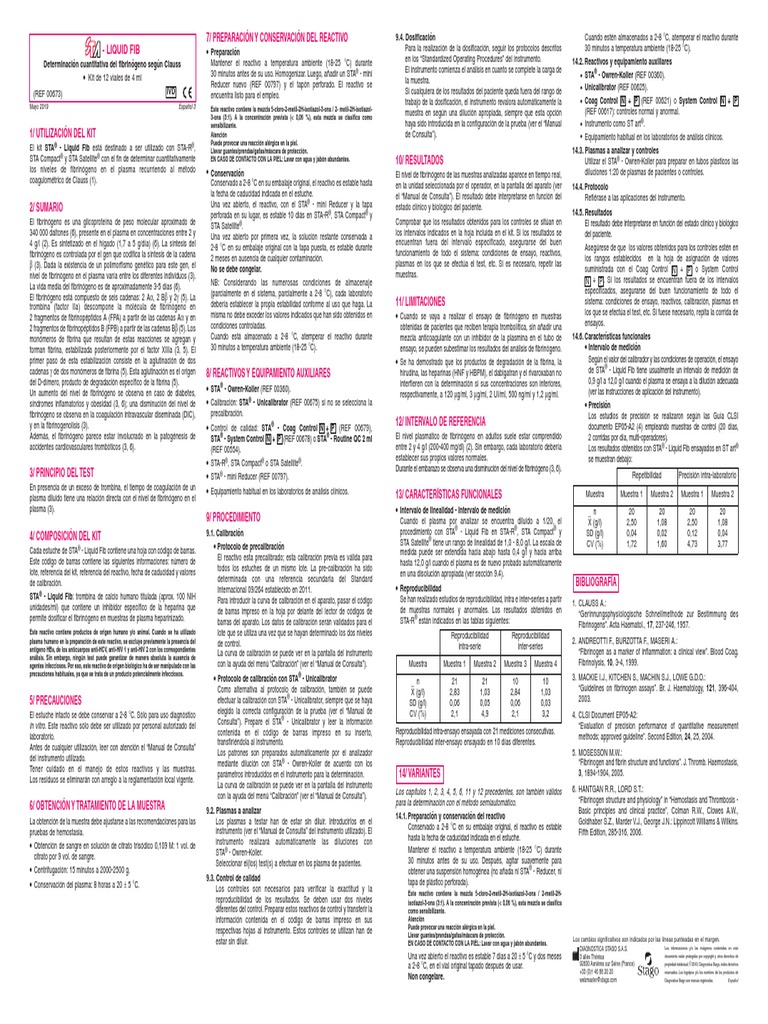 Es Sta-Liquid#fib 20190531 | PDF | Coagulación
