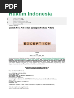 Contoh Eksepsi dalam Perkara Pidana | PDF