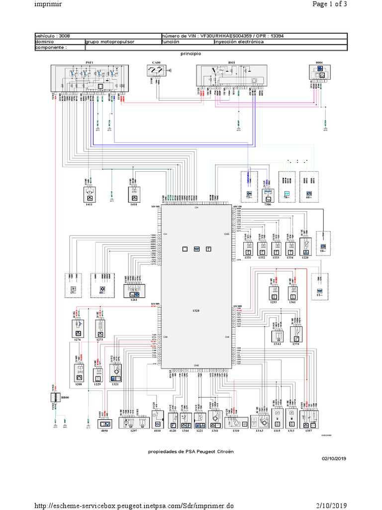 Esquema 3008 Dw10 Delphi 3.5 DCM 2.0 Hdi | PDF