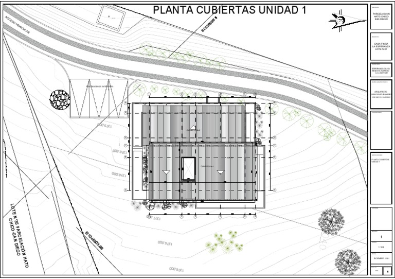 Planta Cubiertas Unidad 1 | PDF