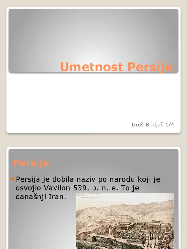 Umetnost Persije | PDF