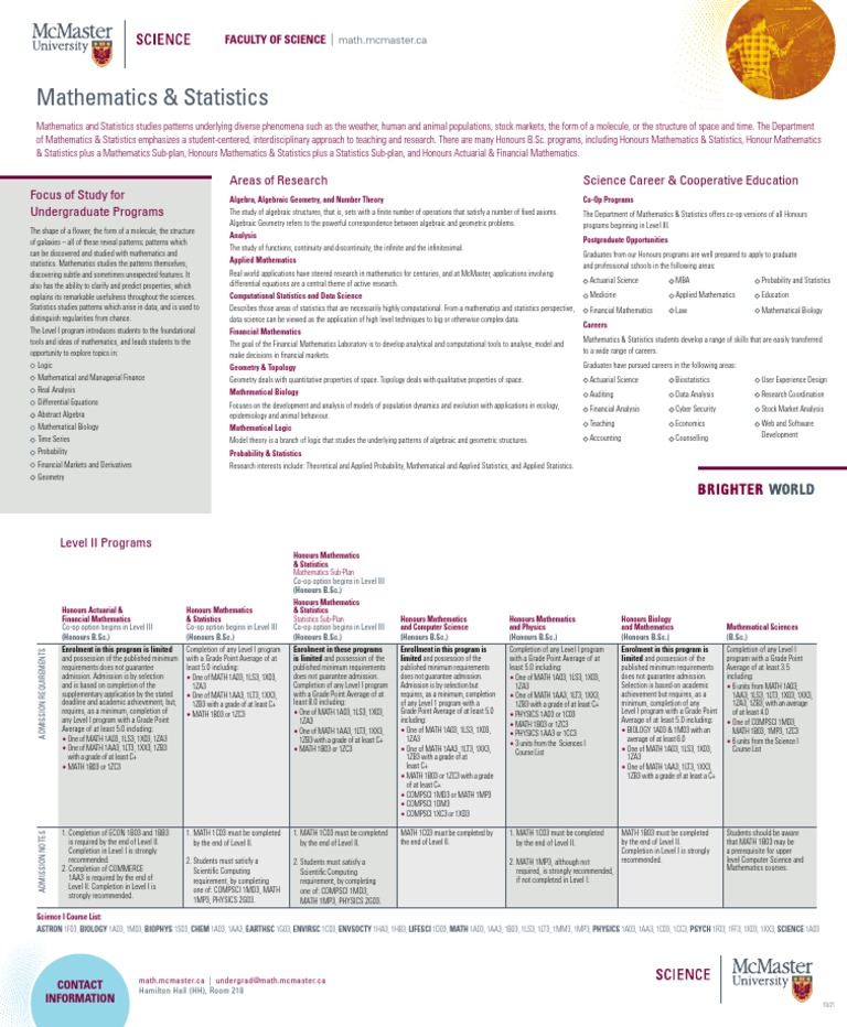 Mathematics & Statistics | PDF