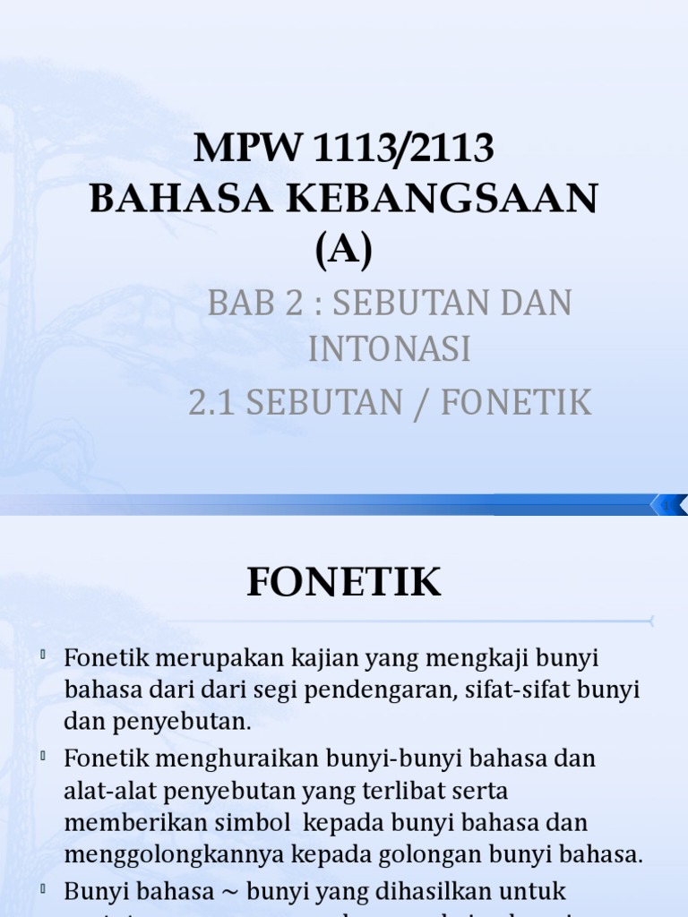 BAB 2 Fonetik | PDF