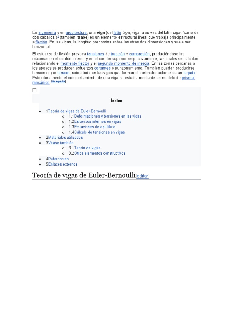 Vigas | PDF | Viga (Estructura) | Ingeniería mecánica