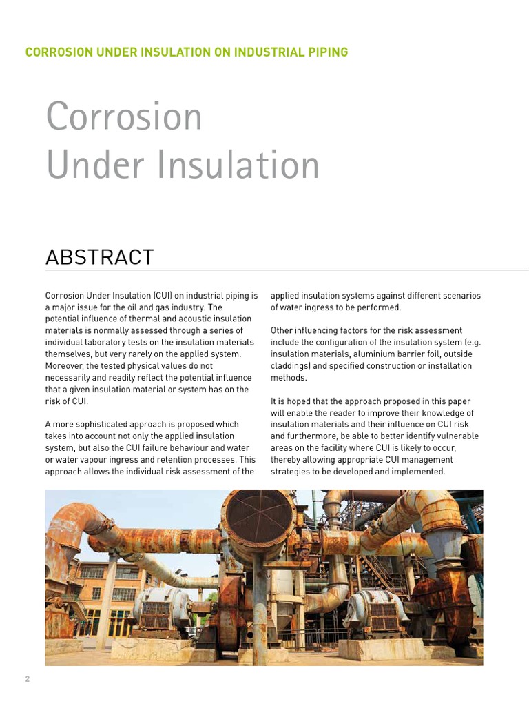 Corrosion Under Insulation | PDF | Corrosion | Building Insulation