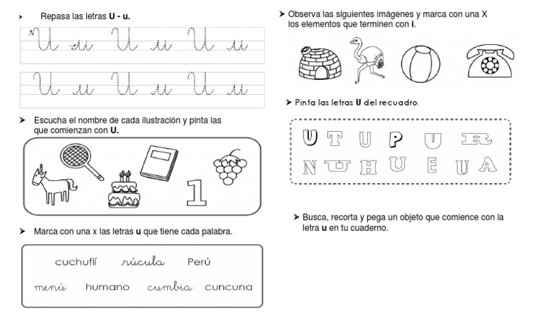 Vocales U | PDF