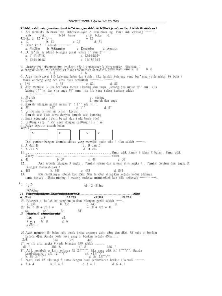 Contoh Soal Olimpiade Emerald 1 | PDF