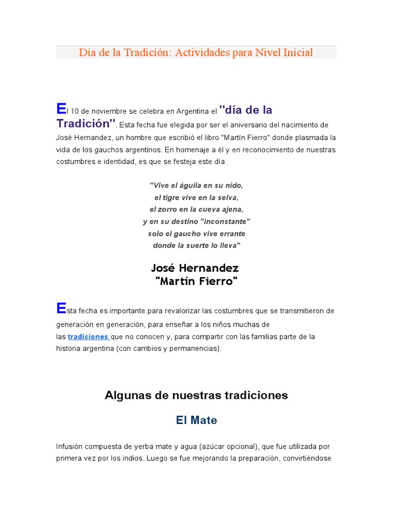 Día de La Tradición | PDF | Cocinando | Alimentos