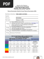 PNP PFT Form 2025 for Officers | PDF | Physical Attractiveness ...