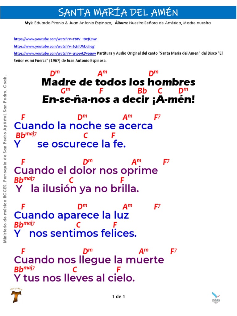 Santa Maria Del Amen | PDF