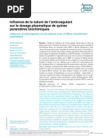 2 - Les Étapes de L'analyse Biochimique | PDF | Sang | Chimie analytique